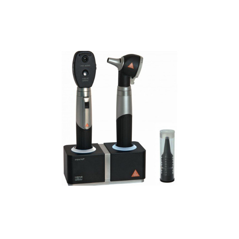 HEINE mini 3000 F.O otoscope - ophthalmoscope set with mini NT charger ...