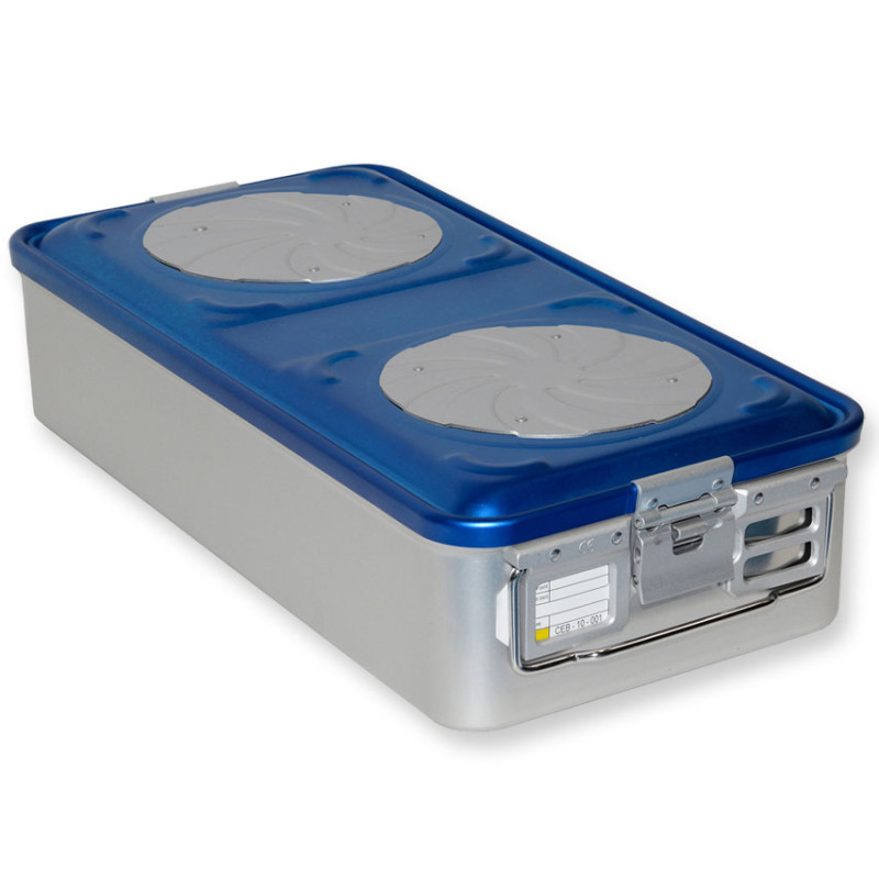 Sterilization box with valve 37281 large blue | Medi-Shop.gr
