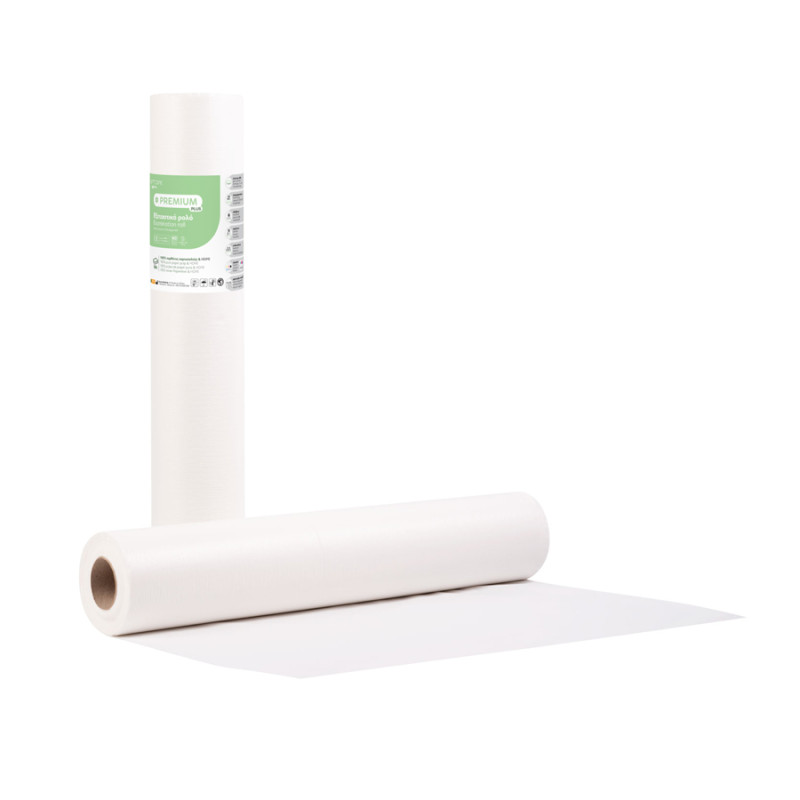 Soft Care Premium Standard two-ply exam table paper 55 cm x 50 cm