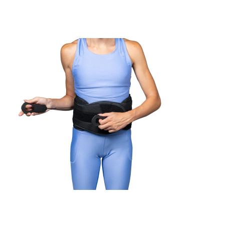 Thoracolumbar spine support brace with lacing compression system one ...